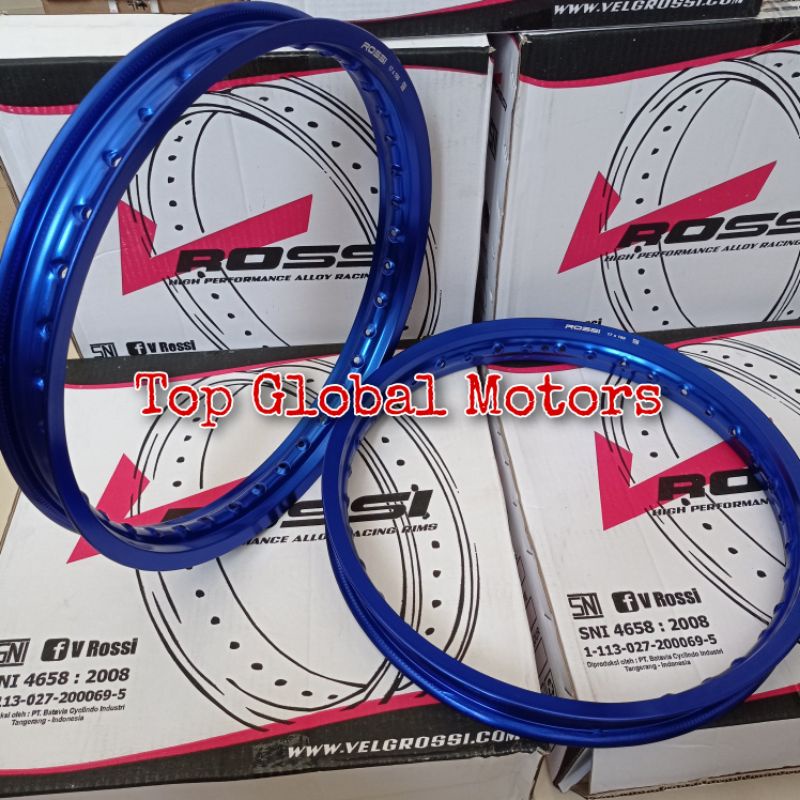 Rossi Rims Uk 140 160 Ring 17 Blue A Pair - Rossi SNI Alloy Rims For ...