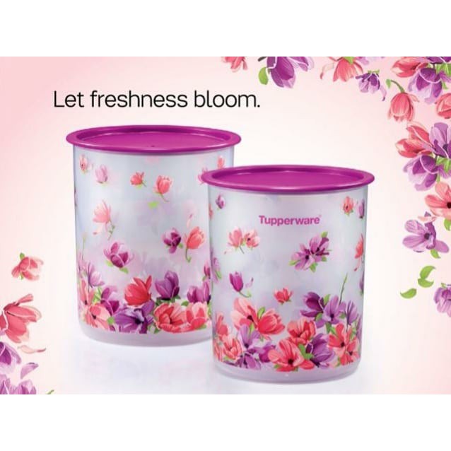 Tupperware One Touch Canister Airtight Garden Blossom (3L) | Shopee Philippines