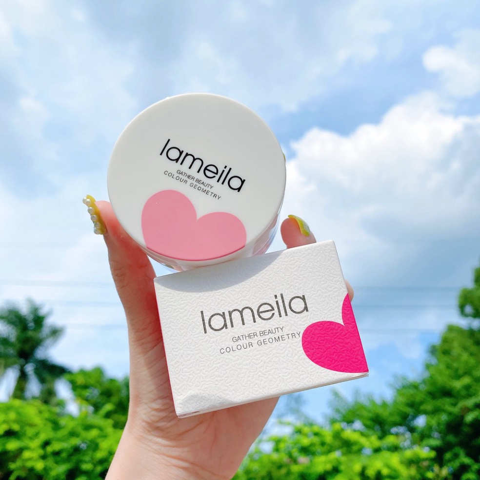 Lameila Oil Control Powder with DANA Heart Pattern Shell Design ...