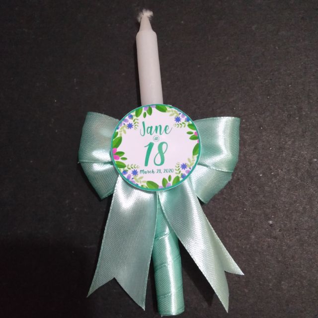 Customized Debut Birthday Baptismal Candle | Shopee Philippines