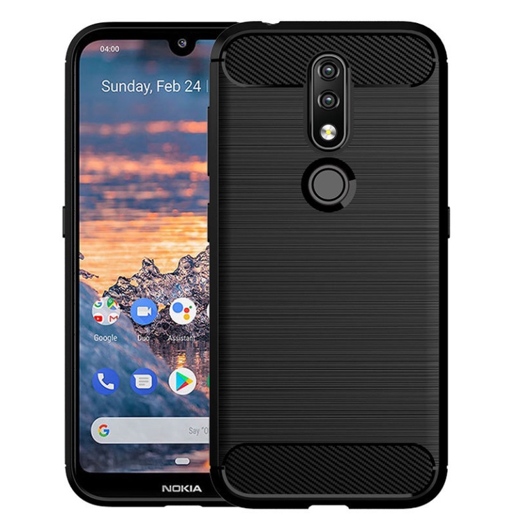 Soft TPU Case For Nokia 3.2 Back Cover nokia 4.2 Carbon Fiber Ultra ...