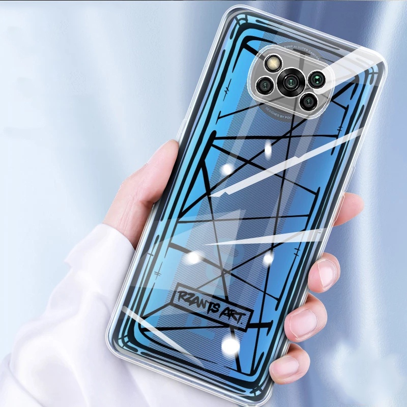 Clear Casing Xiaomi Poco X3 NFC M3 Pro X3 GT Hard Case Space ART ...