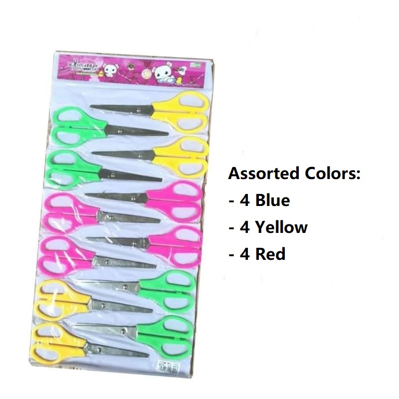 12pcs/pack STUDENT SCISSORS/GUNTING ONE DOZEN | Shopee Philippines