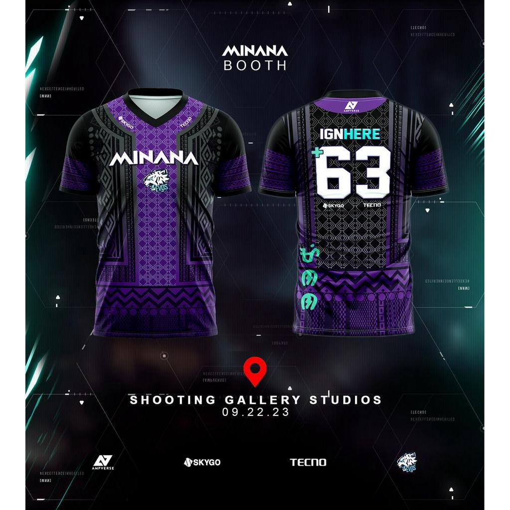Minana Evos Jersey Esports 2023 Size S-5XL Unisex | Shopee Philippines