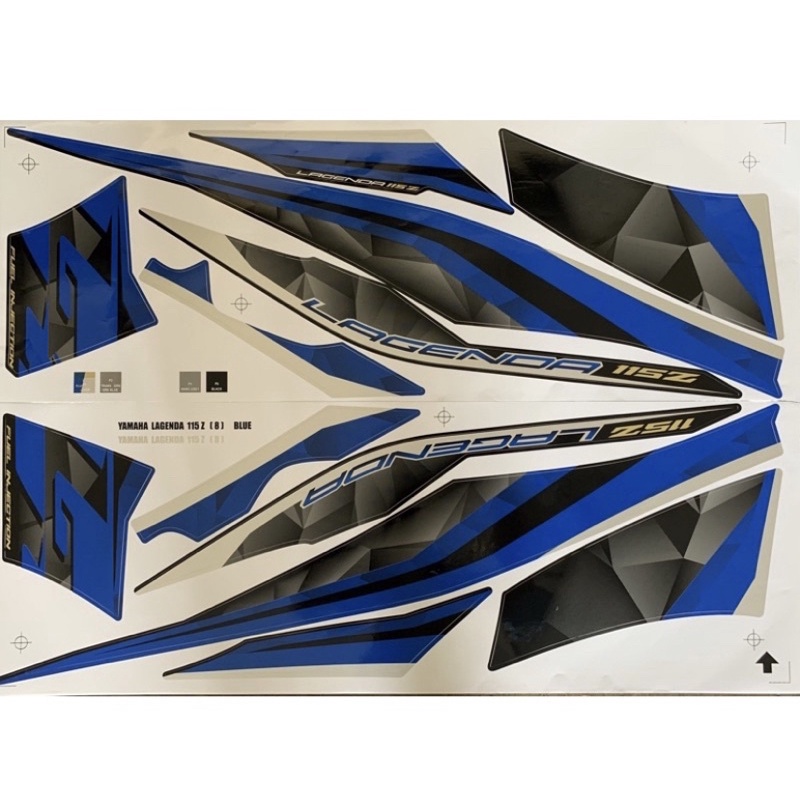 Yamaha Lagenda 115 SRL 115Z SRL115 Fi (8) Body Sticker | Shopee Philippines