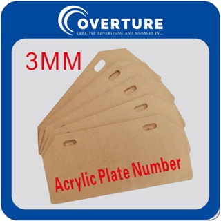 3mm Blank Acrylic MC. Plate Number 3.9in x 8.6in ,4inx9in 4inx8in 4 ...