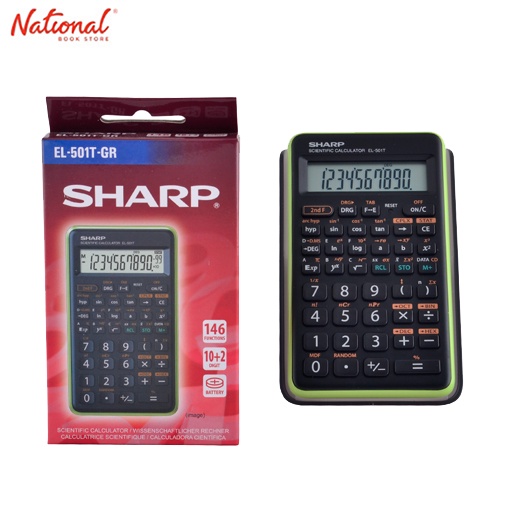 Sharp Scientific Calculator El-501T 146 Functions 10+2 Digits Battery Operated, Gray | Shopee ...