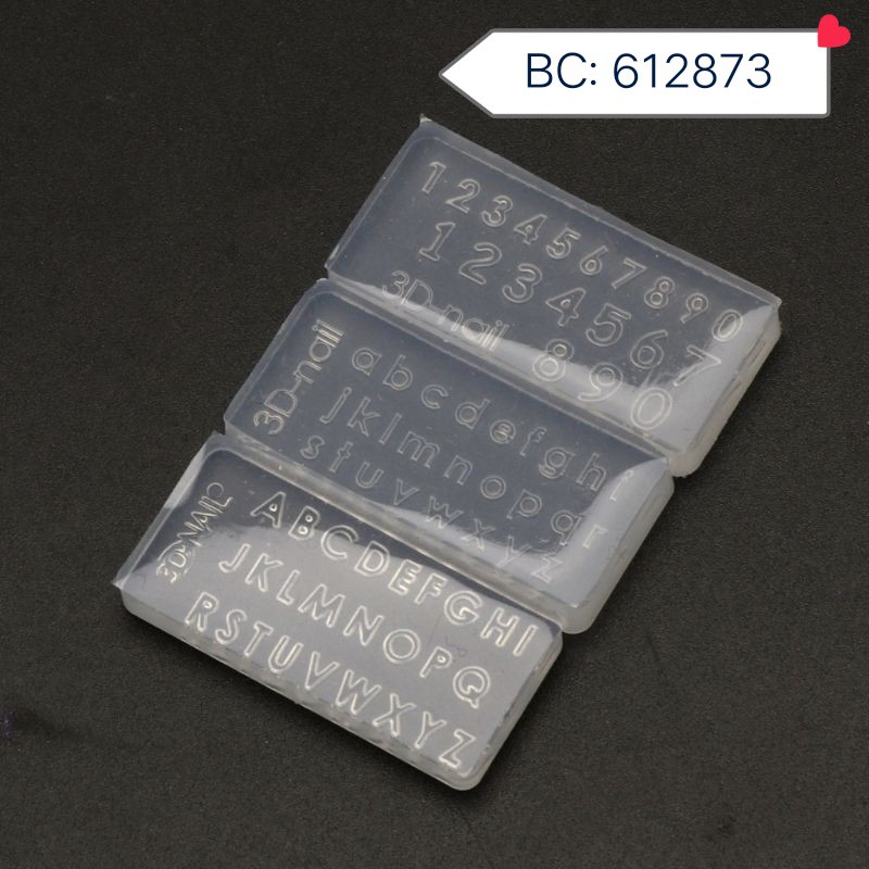 Tiny Letter and Number molds | Mini Alpha mold | nail art letter ...