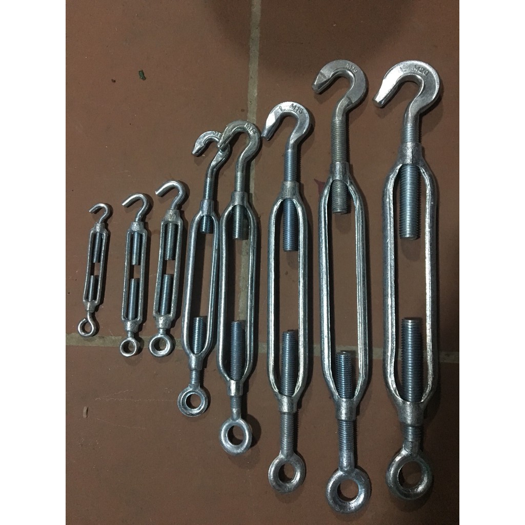 Full number of cable tensioners - used to stretch cables, anchors, and ...
