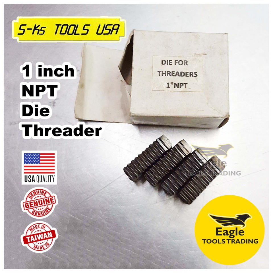 Sks Tools USA 1 inch NPT Die Threader 4 pieces per set | Shopee Philippines