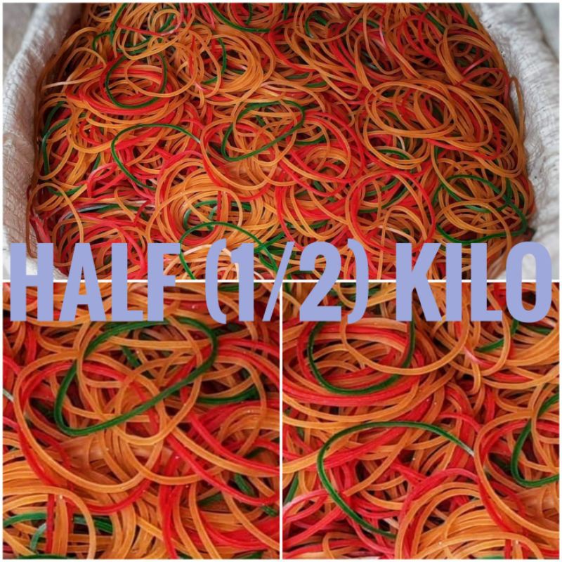 RUBBER BAND (JELLY) GOMA/LASTIKO | ASSORTED COLOR | 1/2 KILO | Shopee ...