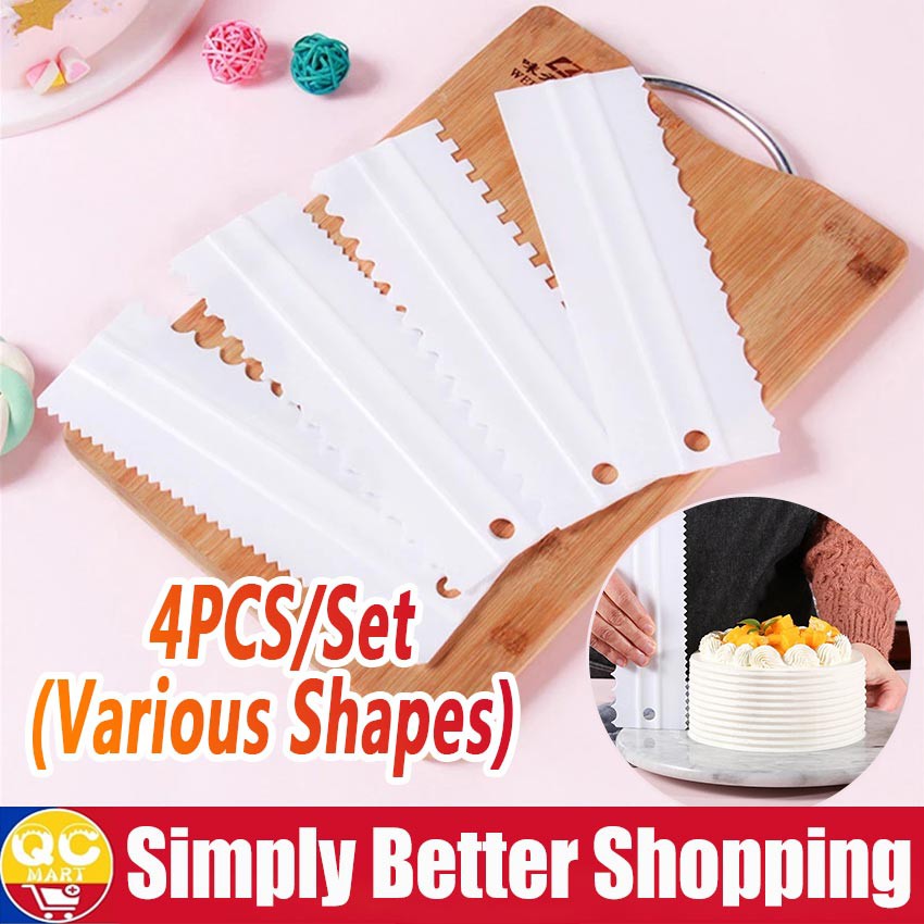 Cake Decorating Comb Cake Scraper Smoother Cream Decorating Pastry ...