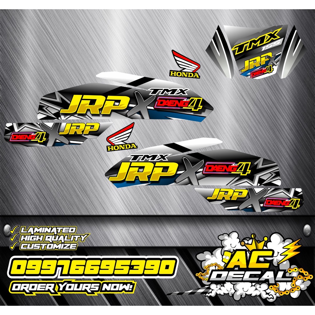 TMX 155 JRP DECAL (ACDECAL) WHITE | Shopee Philippines