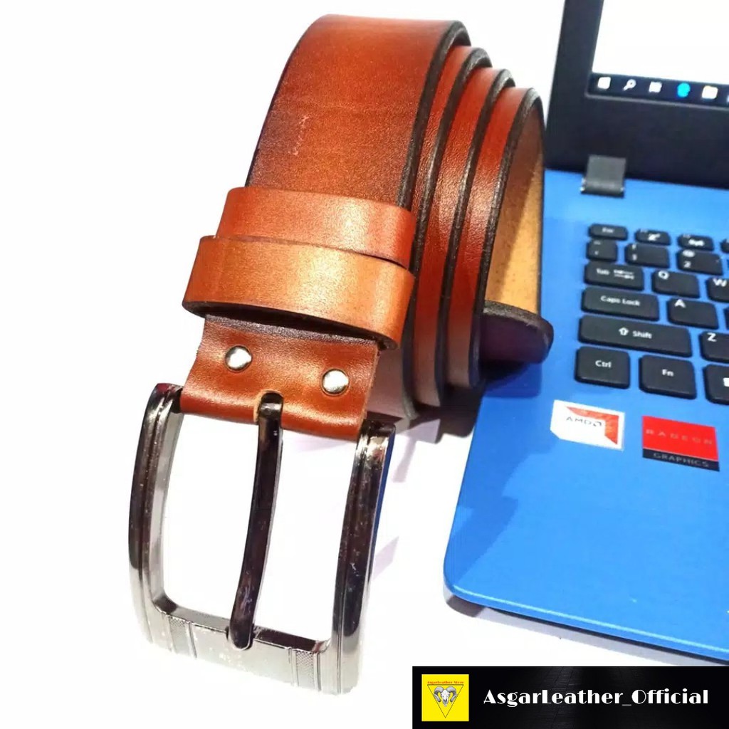 Men's Leather Belt Men's Leather Belt Classic Buckle Genuine garut ...