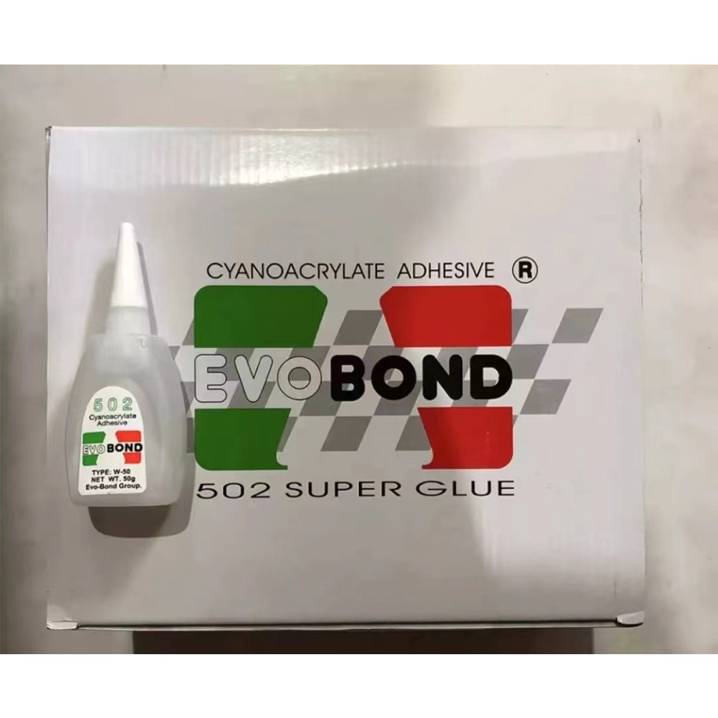 Original Evobond Cyanoacrylate 502 Super Glue Adhesive Evo Bond Cyno Cyano Tarpaulin Acrylic ...