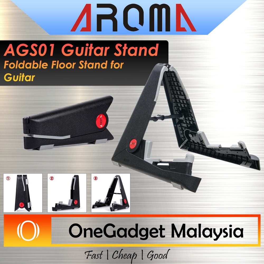 Aroma AGS01 Guitar Stand , Foldable A Shape Floor Stand for Guitar ( AGS-01 ) | Shopee Philippines