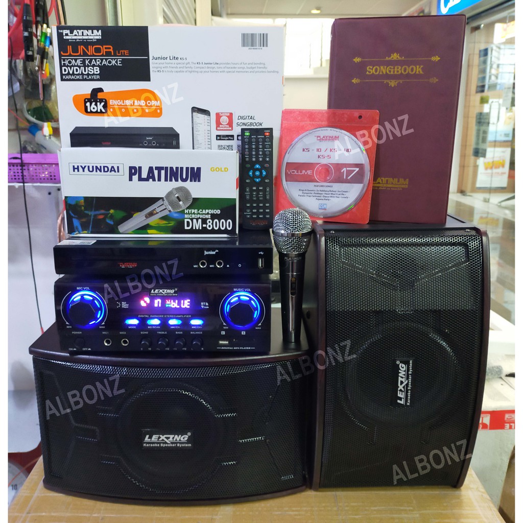 Karaoke Set Lexing 8918 and Platinum Junior Lite Bundle with Free Mic ...