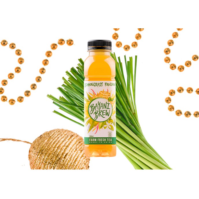 Bayani Brew Farm Fresh Tea in Lemongrass Pandan 350ml | Shopee Philippines