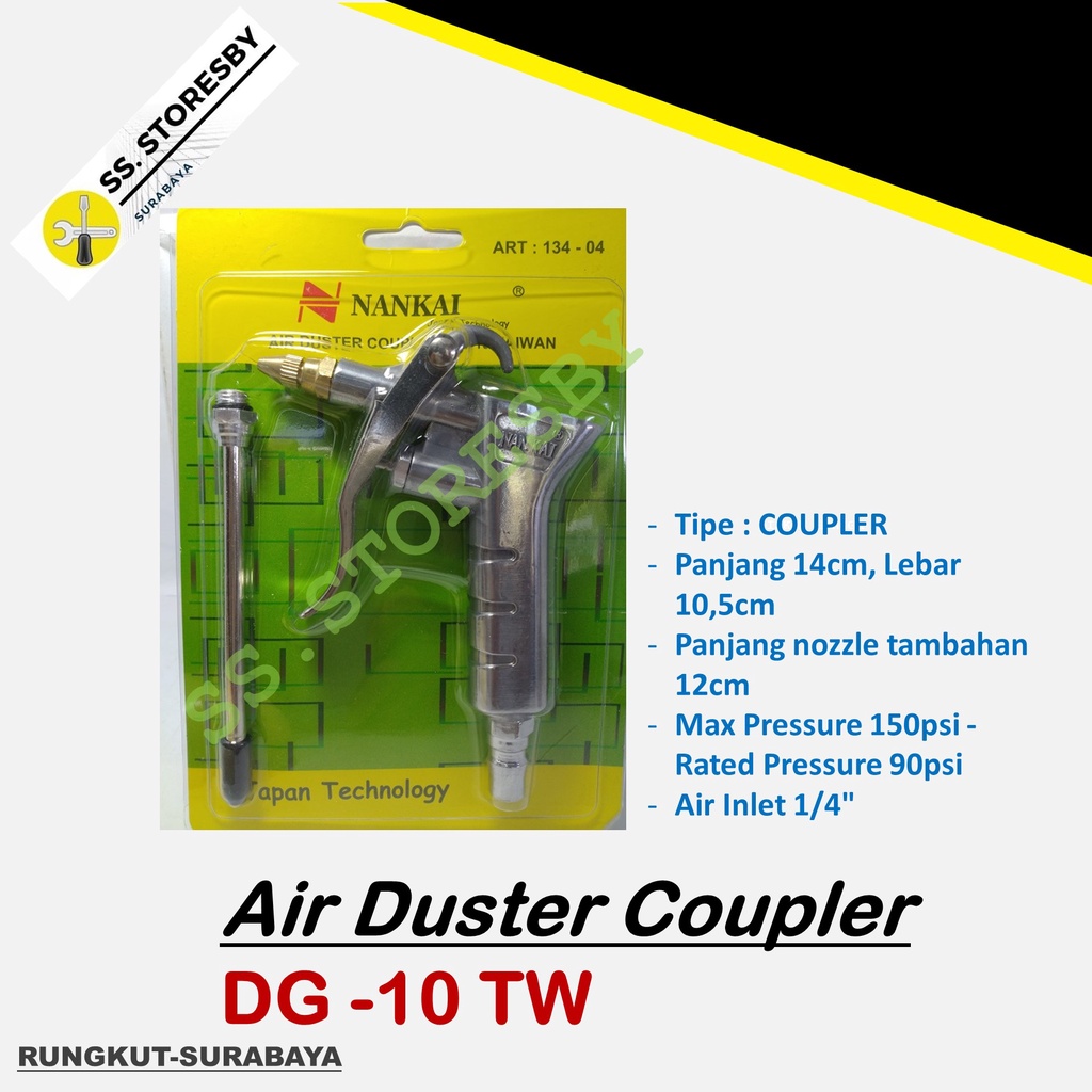 Nankai AIR DUSTER COUPLER Dg10 TW. Compressor Dust Spray Tool | Shopee ...
