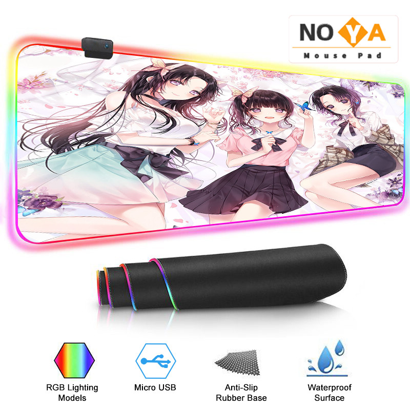[Kimetsu No Yaiba] NOYA Small mouse pad mat RGB with lights Anime ...