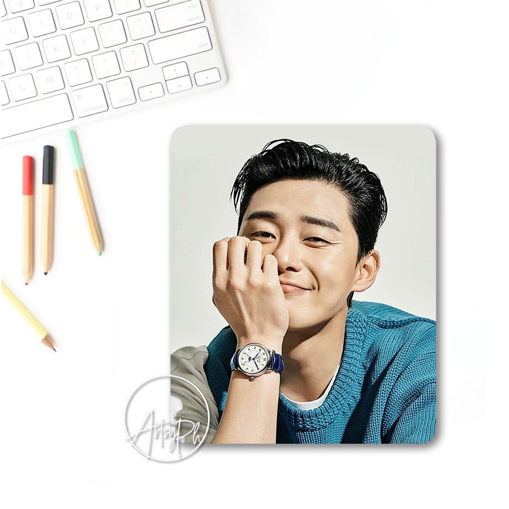 Artsy Mouse Pad (5mm Thick) - Korean Actor PARK SEO JOON | Shopee ...