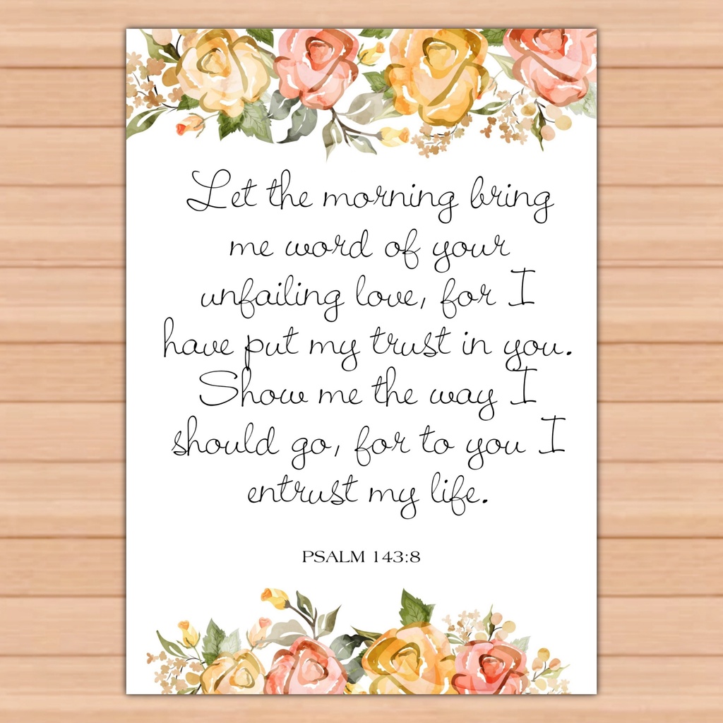 Bible Verse & Quotes Wall Decor Photo Laminated A4 size | Shopee ...