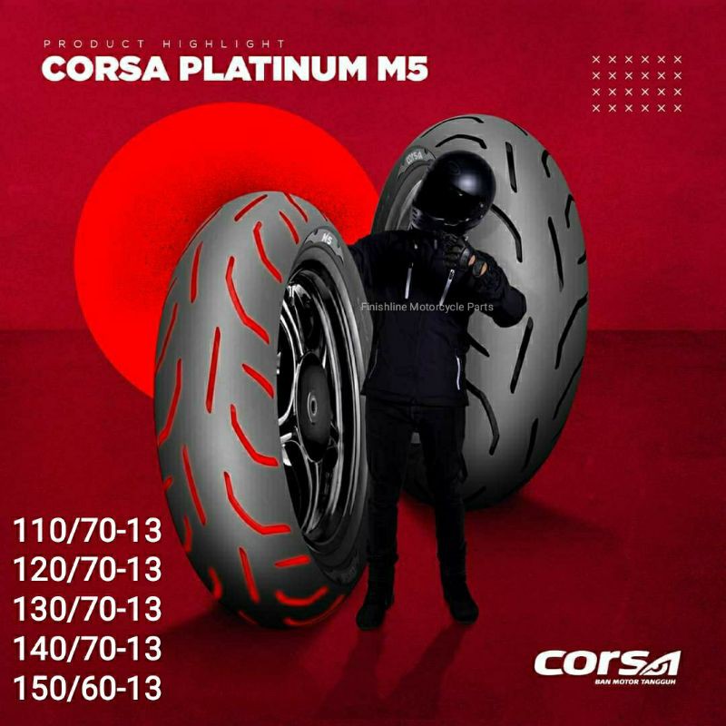 Corsa M5 Size 13 Platinum Series Motorcycle Tire Yamaha NMAX Tires ...