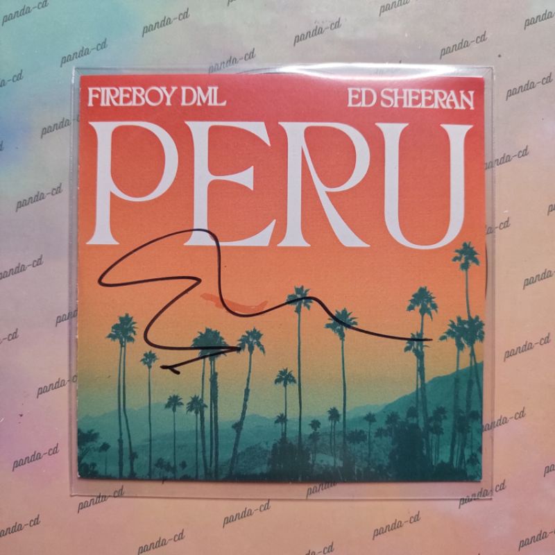 (BRAND NEW, SIGNED) Fireboy DML and Ed Sheeran - Peru CD Single ...