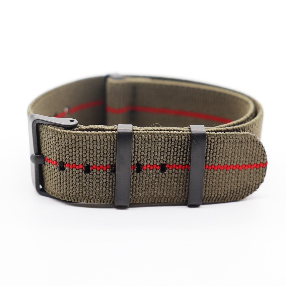 NATO Nylon Strap Elastic Watchband 20mm 22mm French Troop Parachute ...