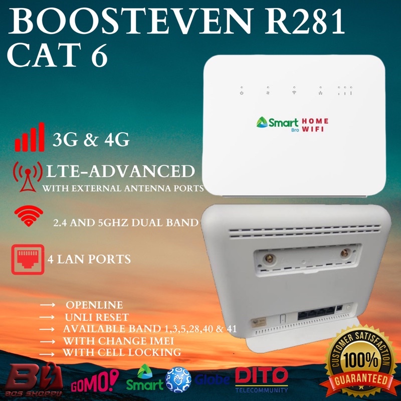 PLDT/SMART R281 BOOSTEVEN Cat 6 Openline | Shopee Philippines