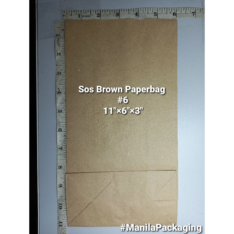 (100 pcs) Supot Brown paperbag , take out bag , grocery bag | Shopee ...