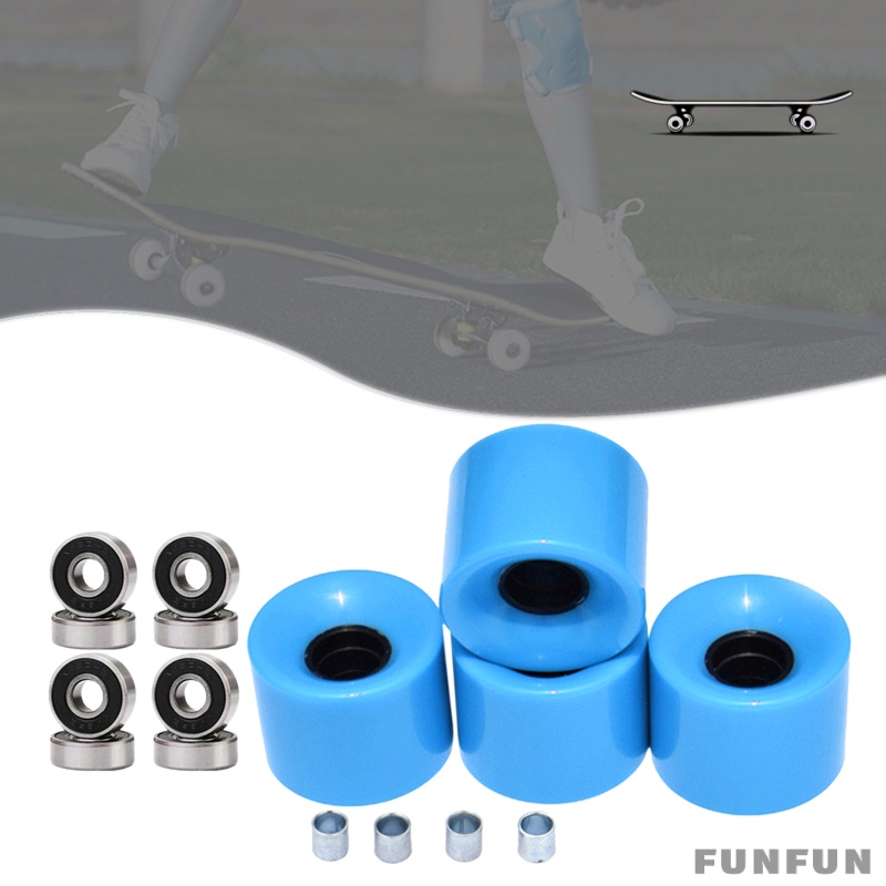 Longboard Skateboard 60mm 78A with Bearings, Set of 4, Replacement for ...