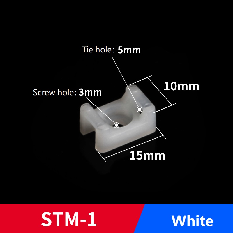 STM Type Wire Buddle Saddle Type Cable Tie Mounts Seat Fixed Seat ...