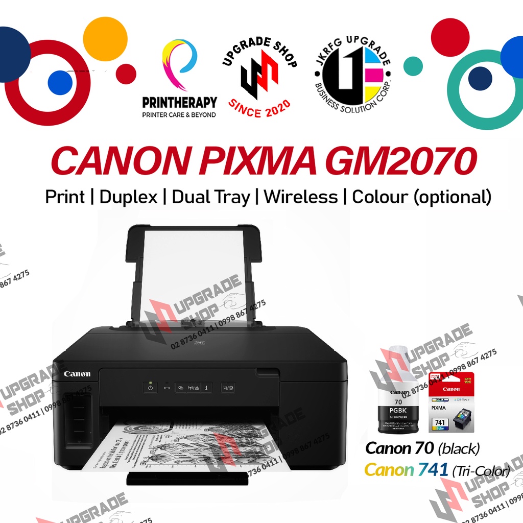 Canon PIXMA GM2070 Refillable Ink Tank Wireless Printer | Shopee ...