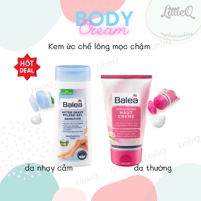 [WITH Name] Balea Germany slow hair growth inhibitor cream for skin ...