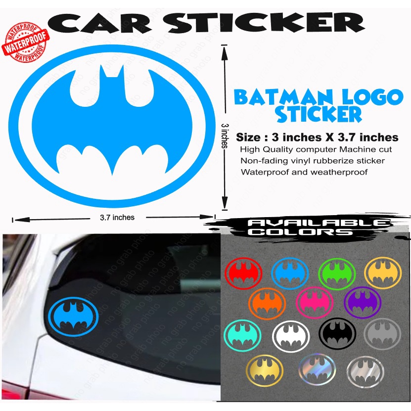Batman sticker for car and motor sticker | Shopee Philippines