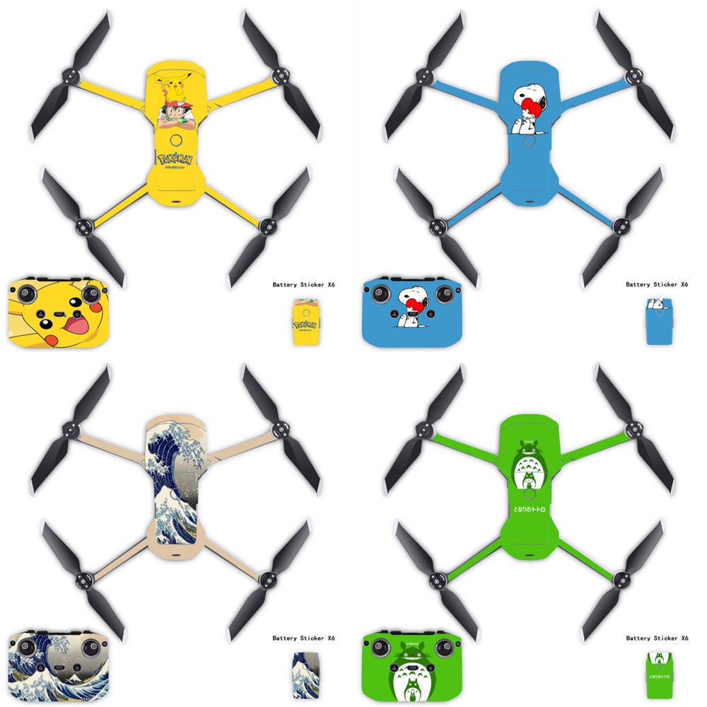 Colorful Drone Stickers for DJI Mavic Air 2 Decal Skin Sticker Drone ...