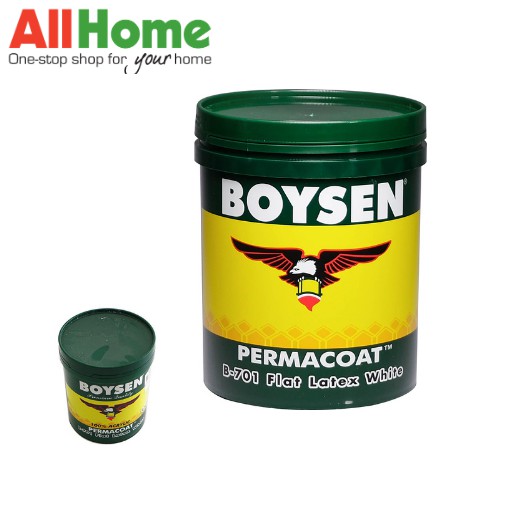 Boysen BS 701 Permacoat Flat Latex White 4L | Shopee Philippines