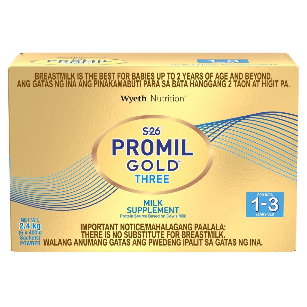 S-26 PROMIL GOLD THREE Milk Supplement 1-3 Years Old Box 2.4kg | Shopee ...