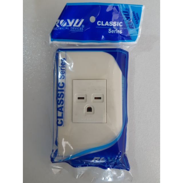 Royu Aircon Outlet with Plate Classic Series Set | Shopee Philippines