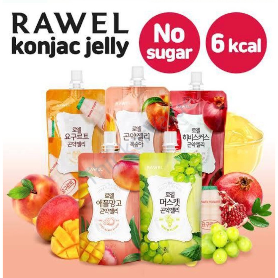 Rawel Konjac Jelly 1box 6 Packs 10 Packs 5 Tastes | Shopee Philippines