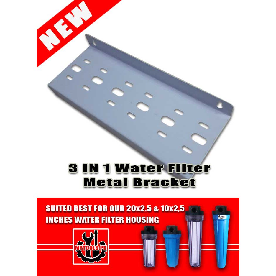 3 IN 1 Metal Water Filter Bracket | Shopee Philippines