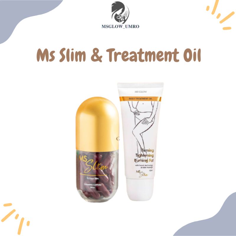 Original MS SLIM & TREATMENT OIL MSGLOW | Shopee Philippines
