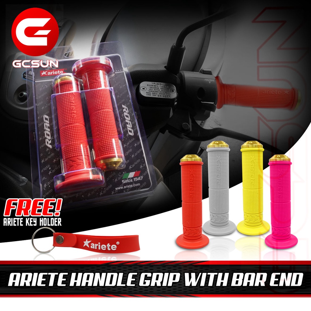 ARIETE HANDLE GRIP WITH GOLD BAR END - GCSUN MOTORCYCLE | Shopee ...