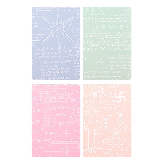 Pastel Math Physics Formula Number A5 Student Notebook Diary Journal ...