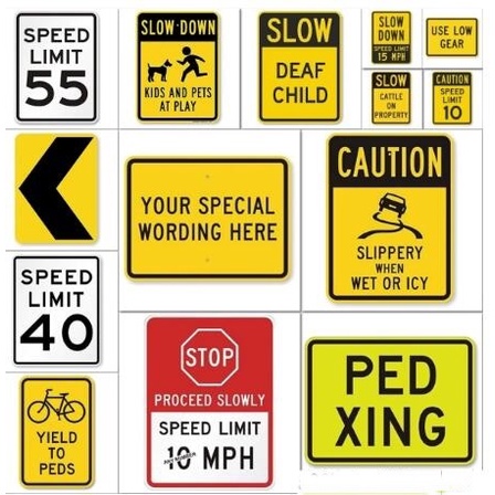New Road Sign Slow Down Kids & Pets at Play High Intensity Grade Sign ...