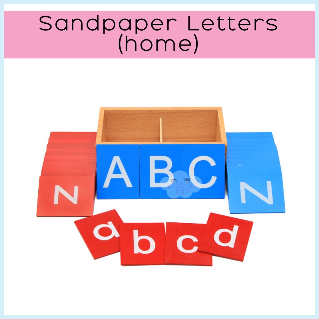 MONTESSORI Sandpaper Uppercase & Lowercase Letters (Home Version ...