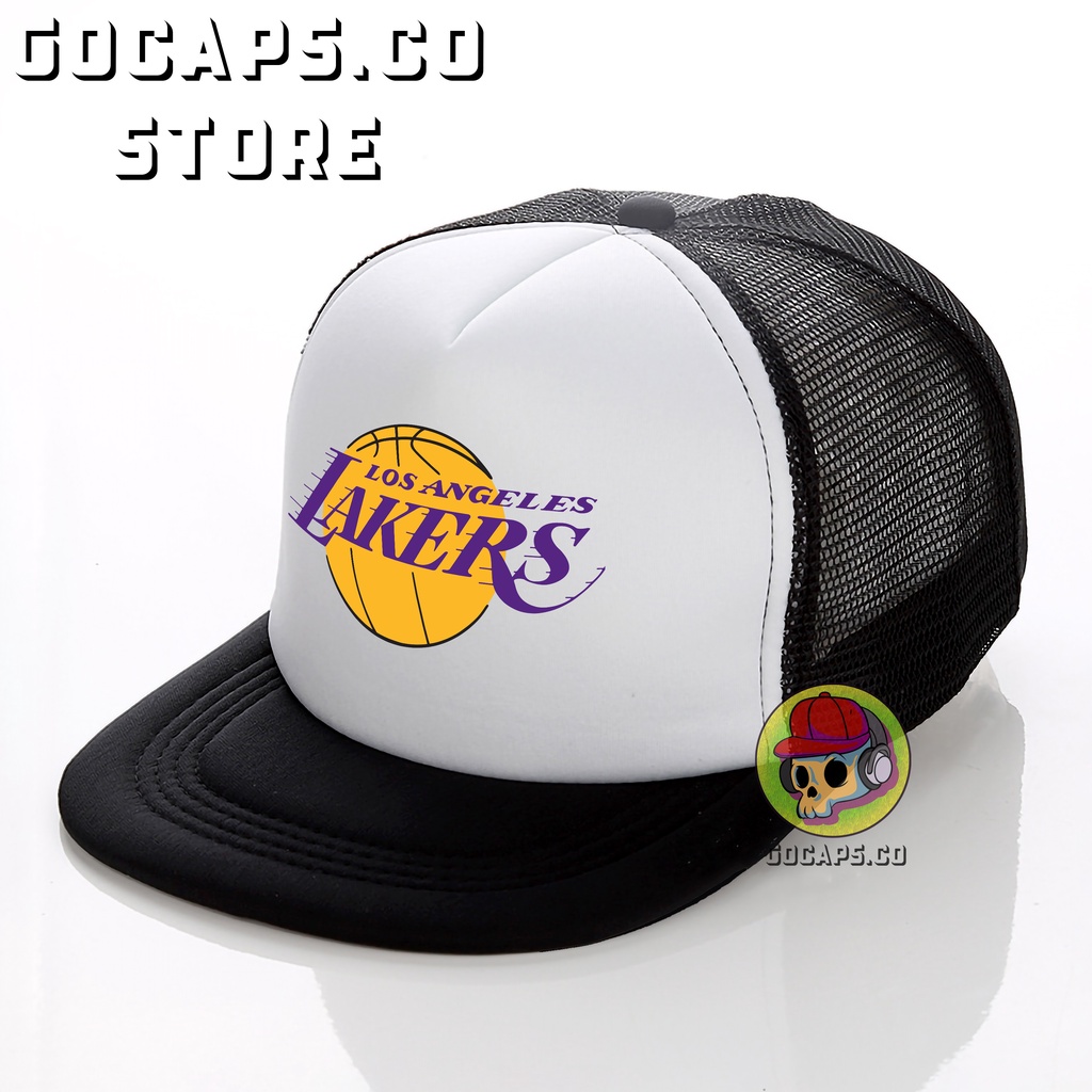Lakers/nba/basketball Hat/Basketball/Net Hat/Distro Net Hat/Premium Net ...