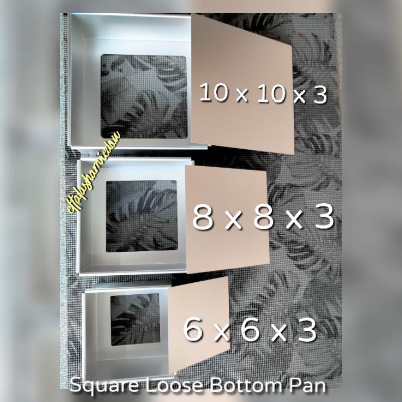 Square Loose Bottom Pan with Box | Shopee Philippines