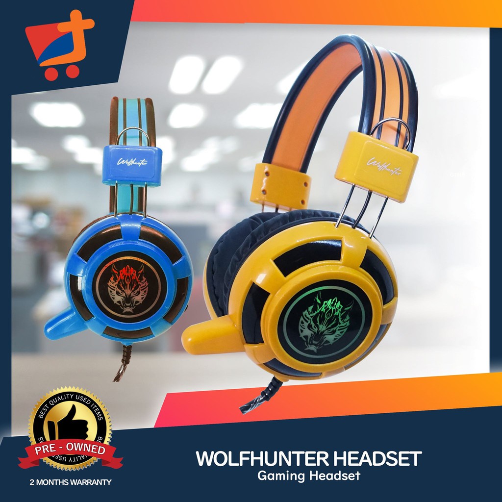 Wolfhunter Gaming Headset with Mic and LED for Desktop / Laptop / iCafe ...